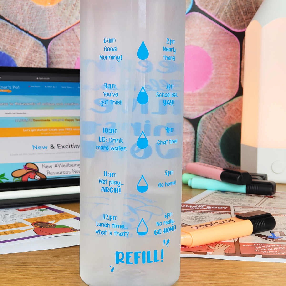 'Thirsty Work' - Teacher Water Bottle – Teacher's Pet Classroom ...